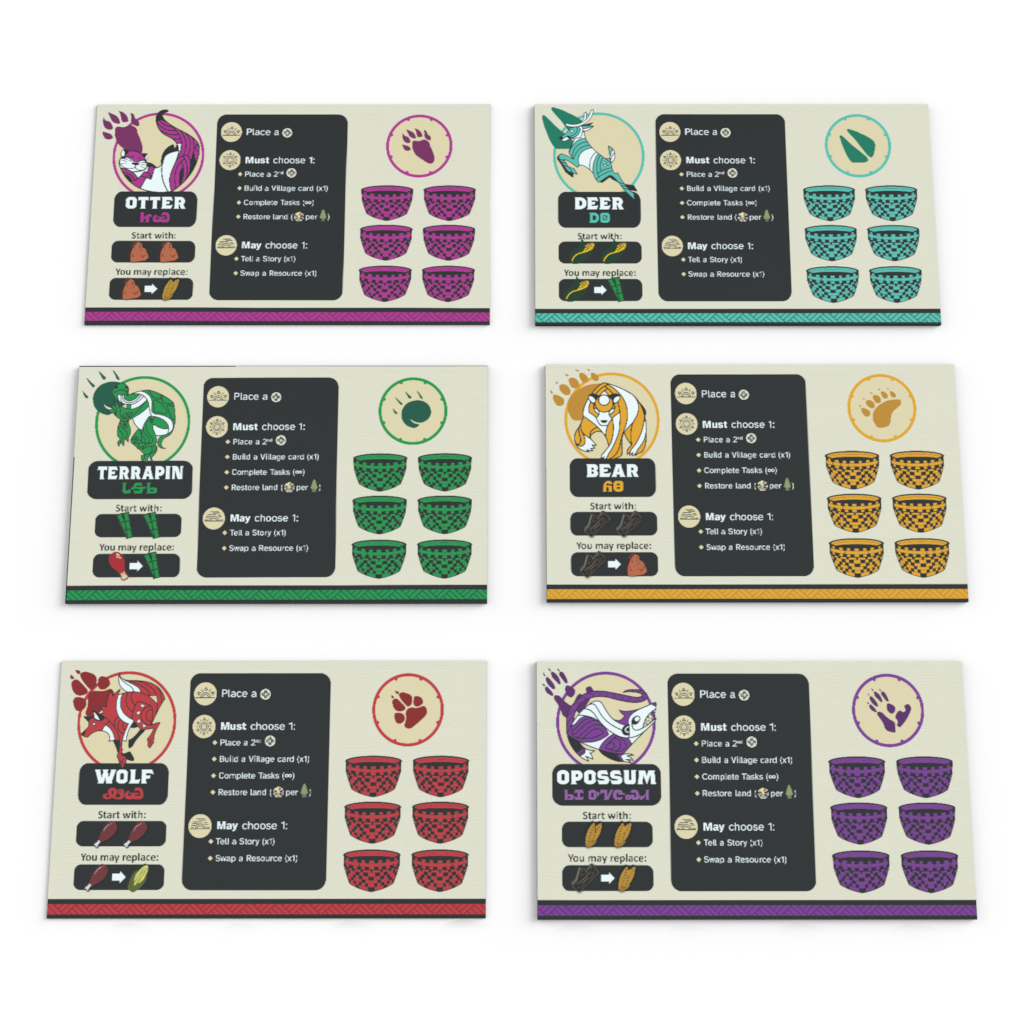 Winter-Rabbit-Player-Cards - One Board Family