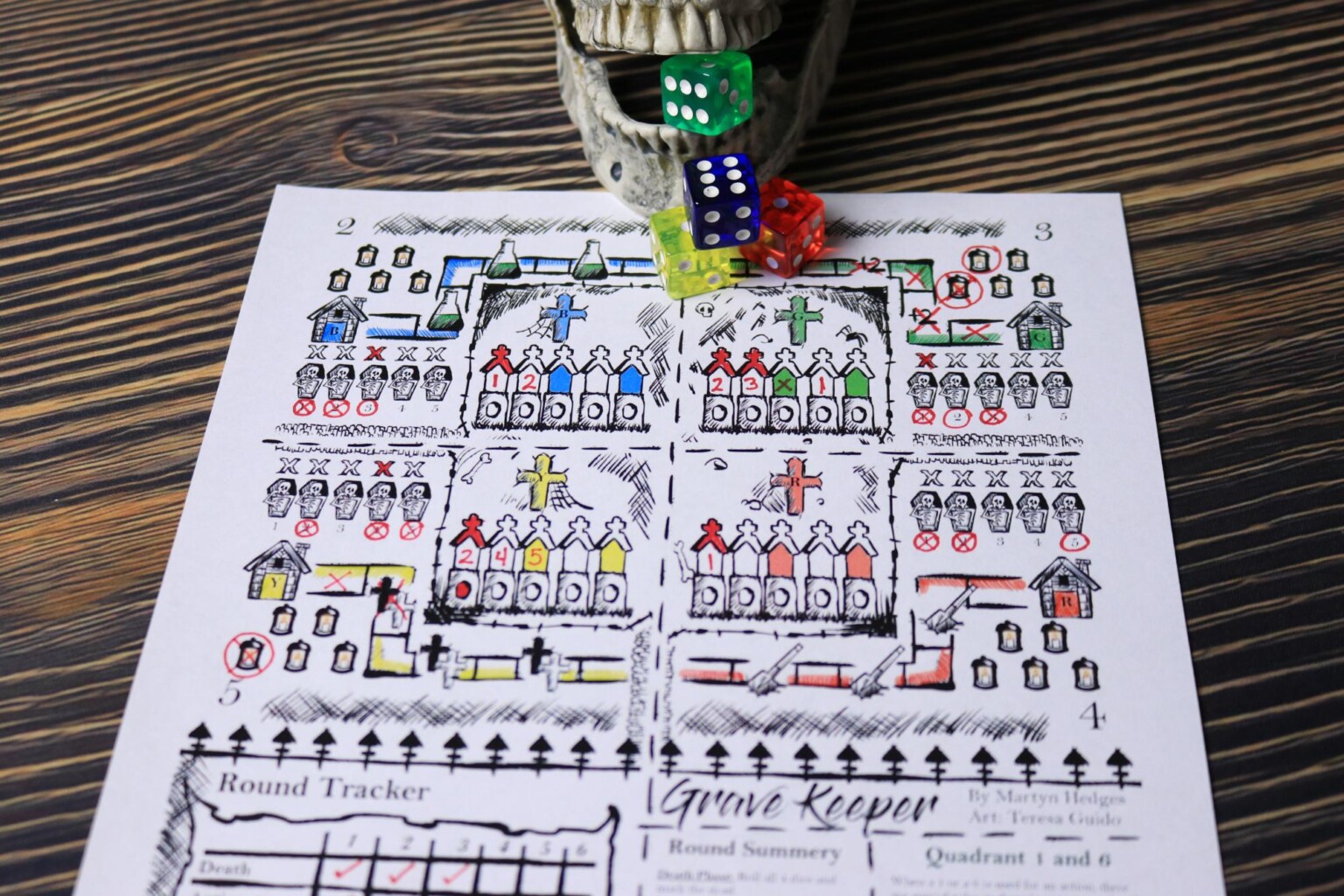 Grave Keeper: A Victorian Roll & Write Review - One Board Family